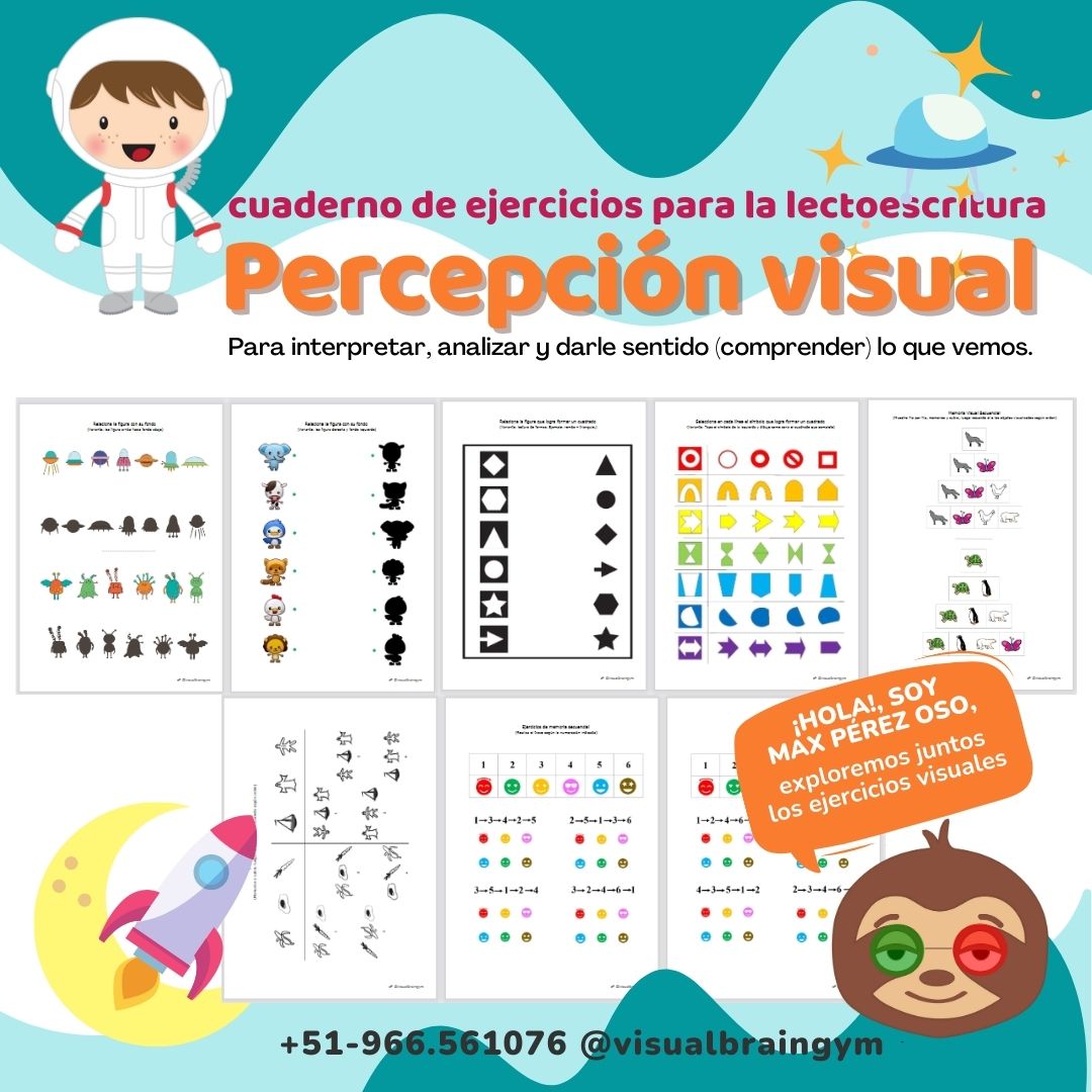 Cuaderno de percepción visua - Aprendo Max - Gimnasia Cerebral - Brain Fitness
